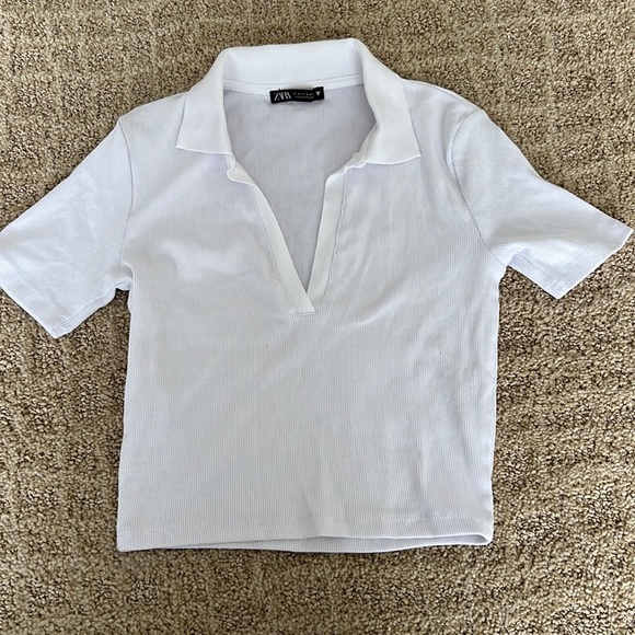 Zara | Tops | Zara Collared Top | Poshmark